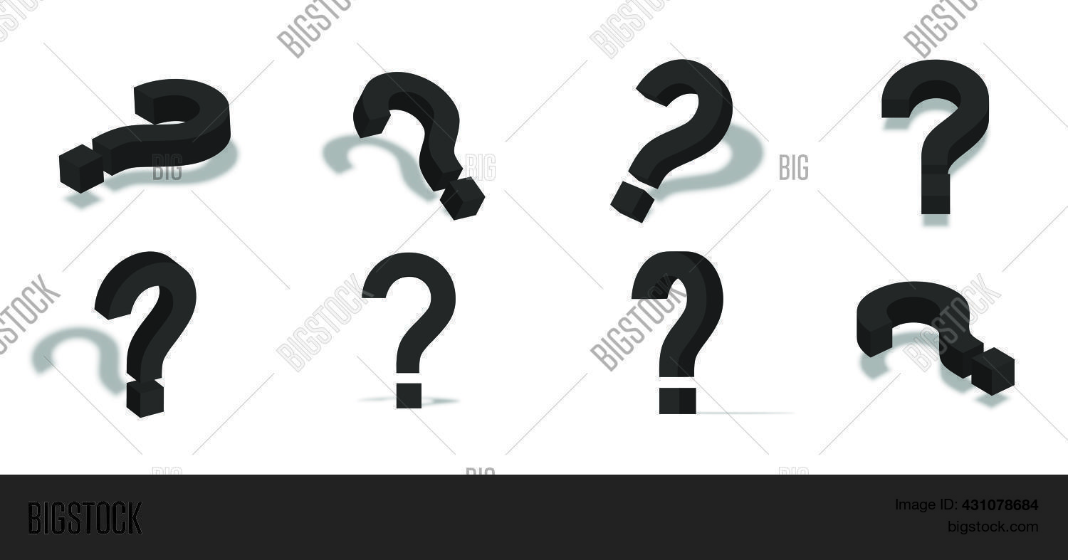 Black Question Mark Vector & Photo (Free Trial) | Bigstock