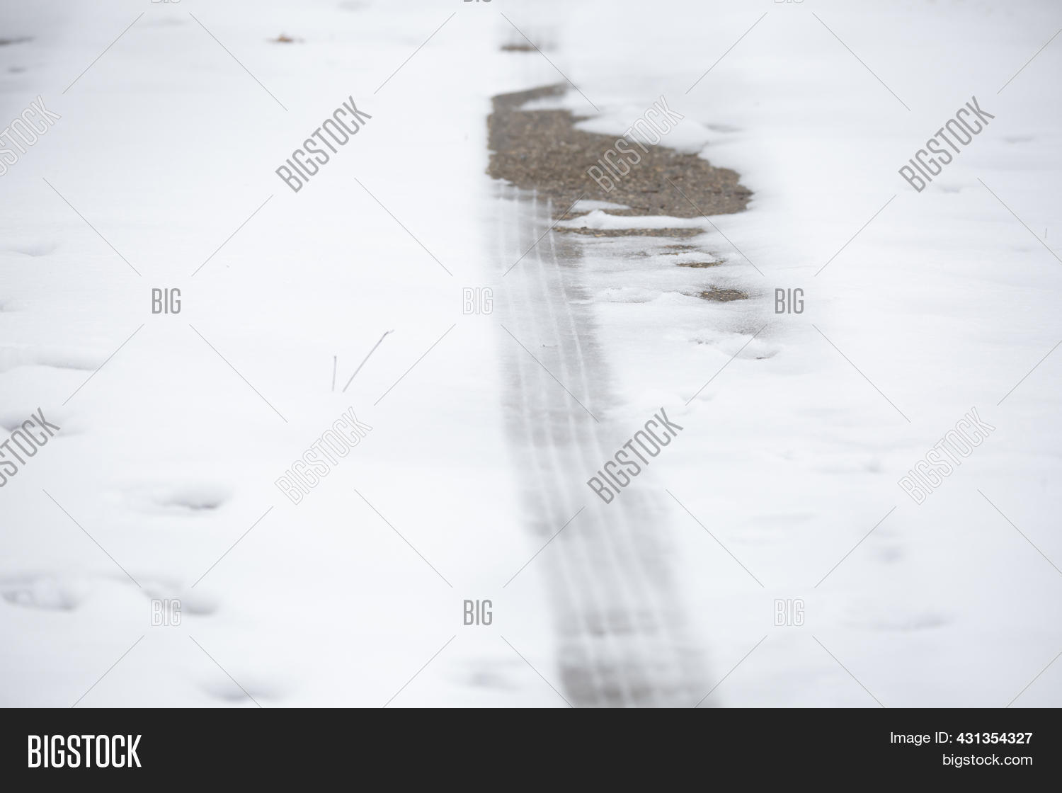 Tire Tracks On Image & Photo (Free Trial) | Bigstock