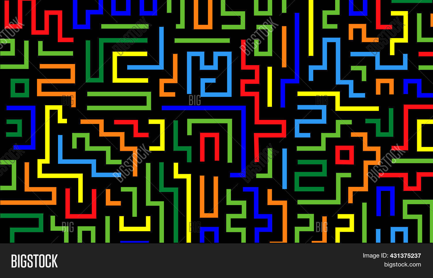 Colorful Labirin Vector & Photo (Free Trial) | Bigstock