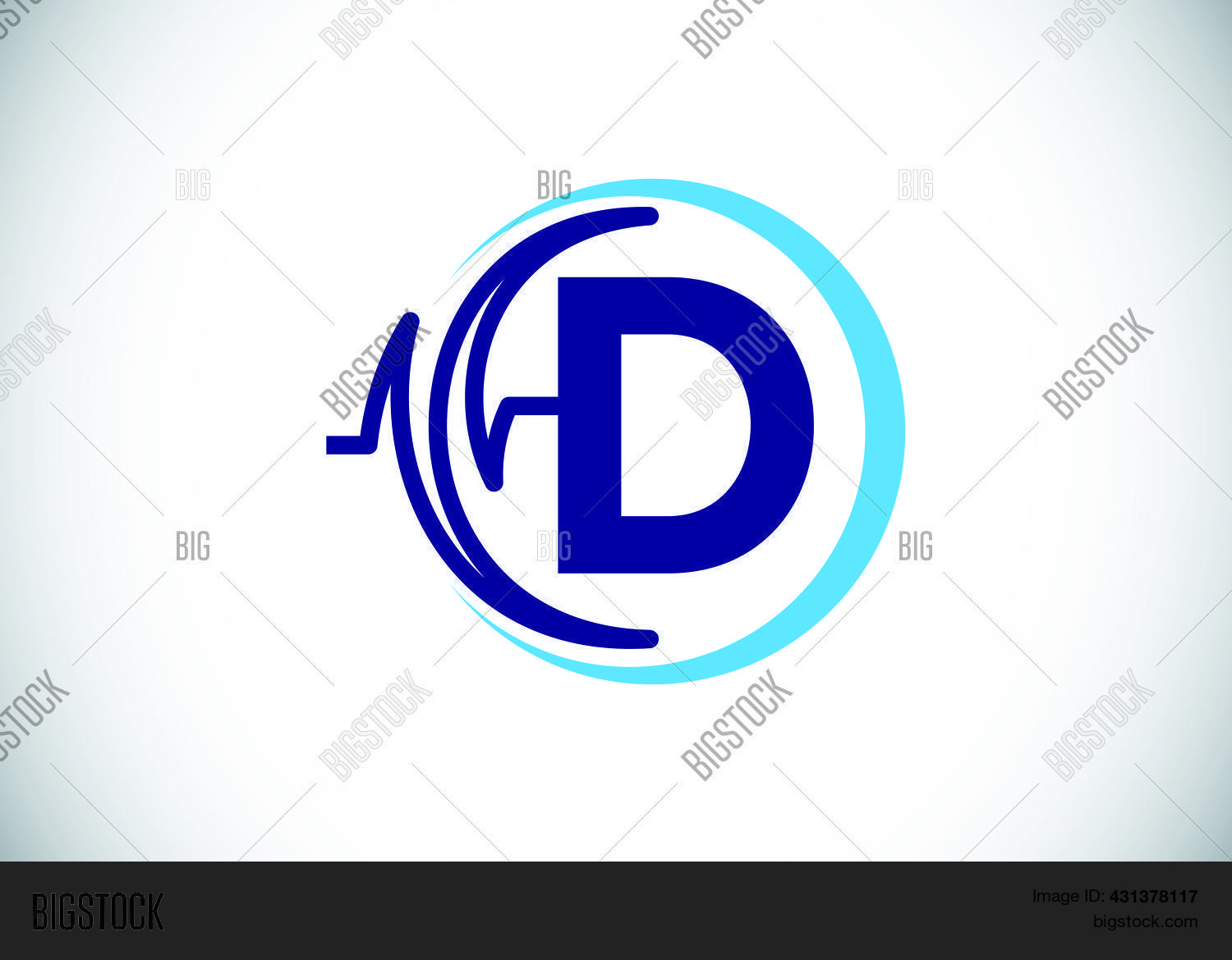 Initial D Monogram Vector & Photo (Free Trial) | Bigstock