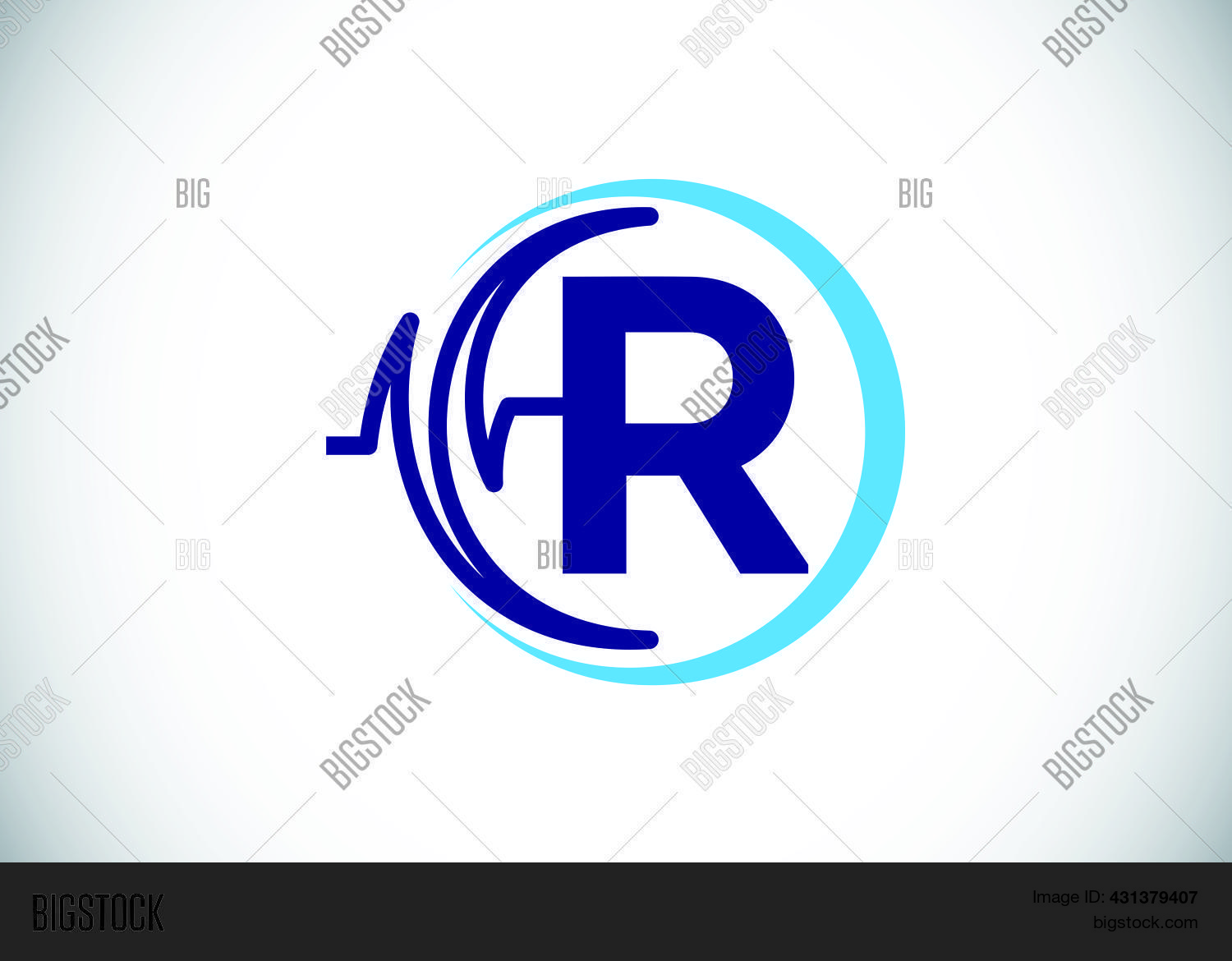 Initial R Monogram Vector & Photo (Free Trial) | Bigstock