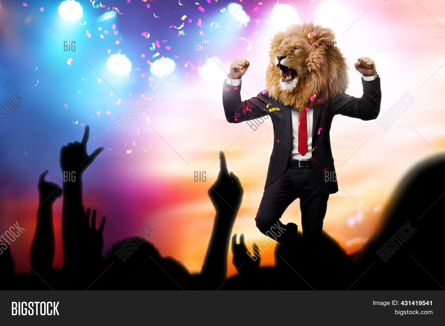 Happy Proud Man Lion Image & Photo (Free Trial) | Bigstock