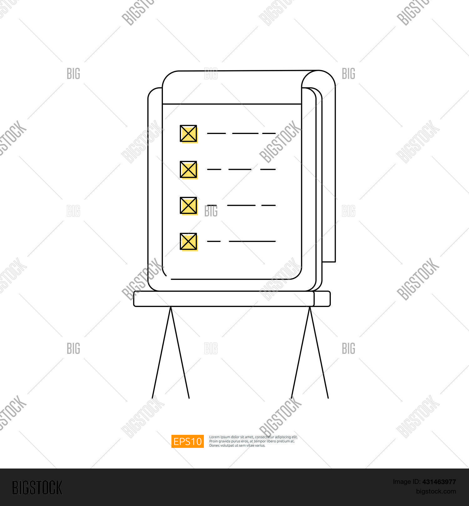 Stand Whiteboard Vector & Photo (Free Trial) | Bigstock