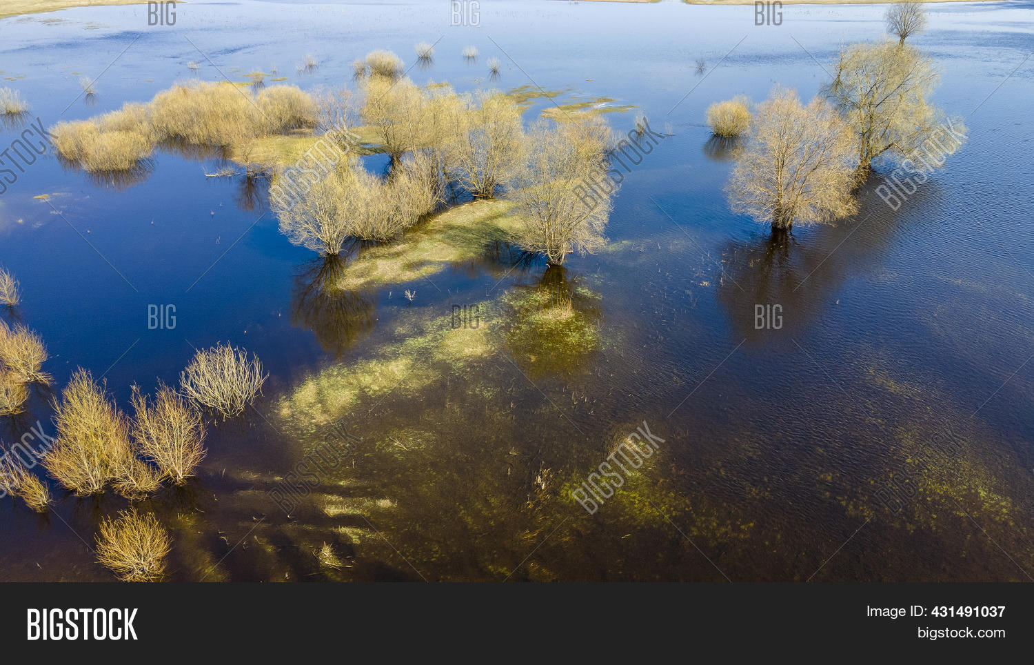 Aerial View Lake River Image & Photo (Free Trial) | Bigstock