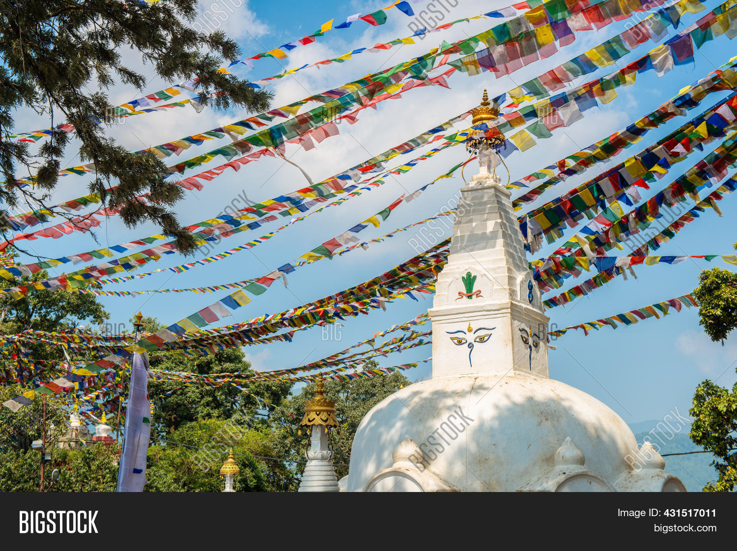 Tibetan Stupa Prayer Image & Photo (Free Trial) | Bigstock