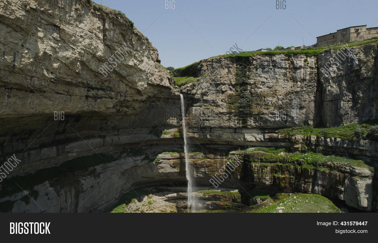 Narrow Waterfall Falls Image & Photo (Free Trial) | Bigstock