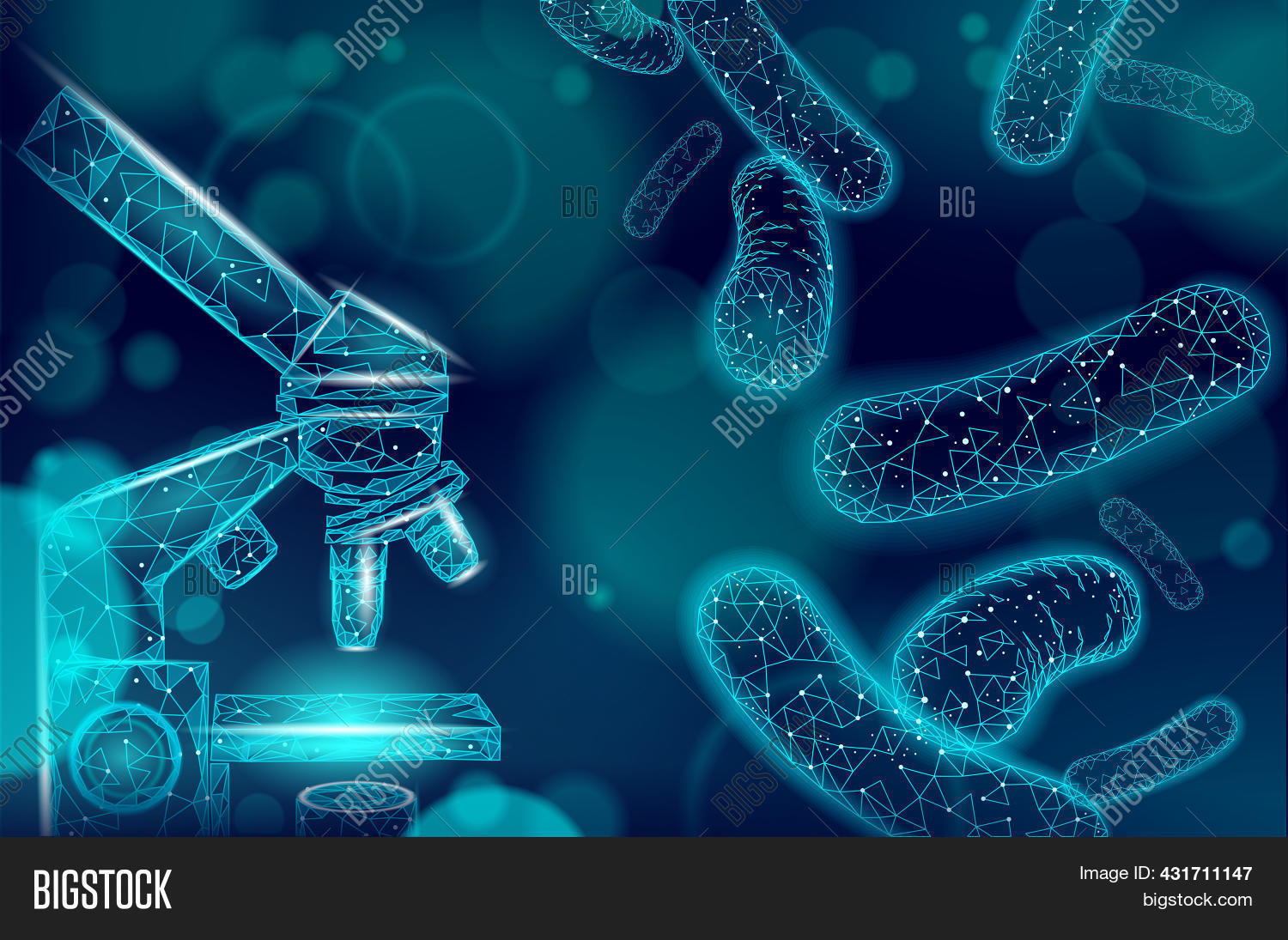 Bacteria Microscope 3d Image & Photo (Free Trial) | Bigstock