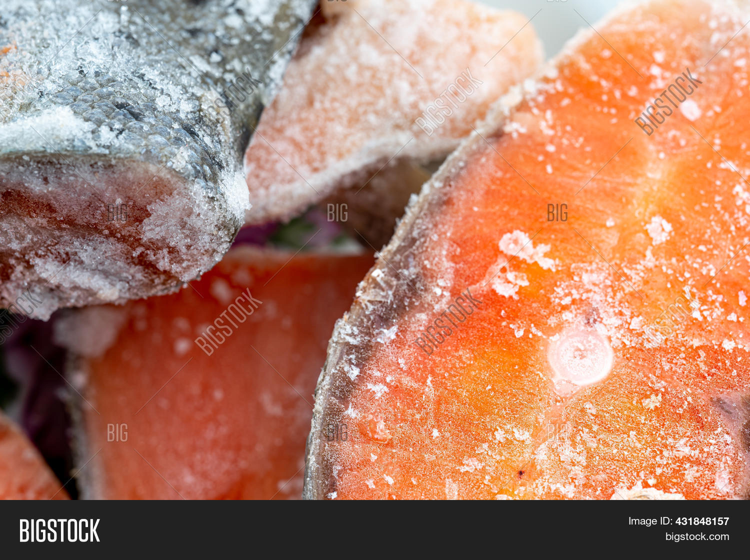Frozen Fish Background Image & Photo (Free Trial) | Bigstock