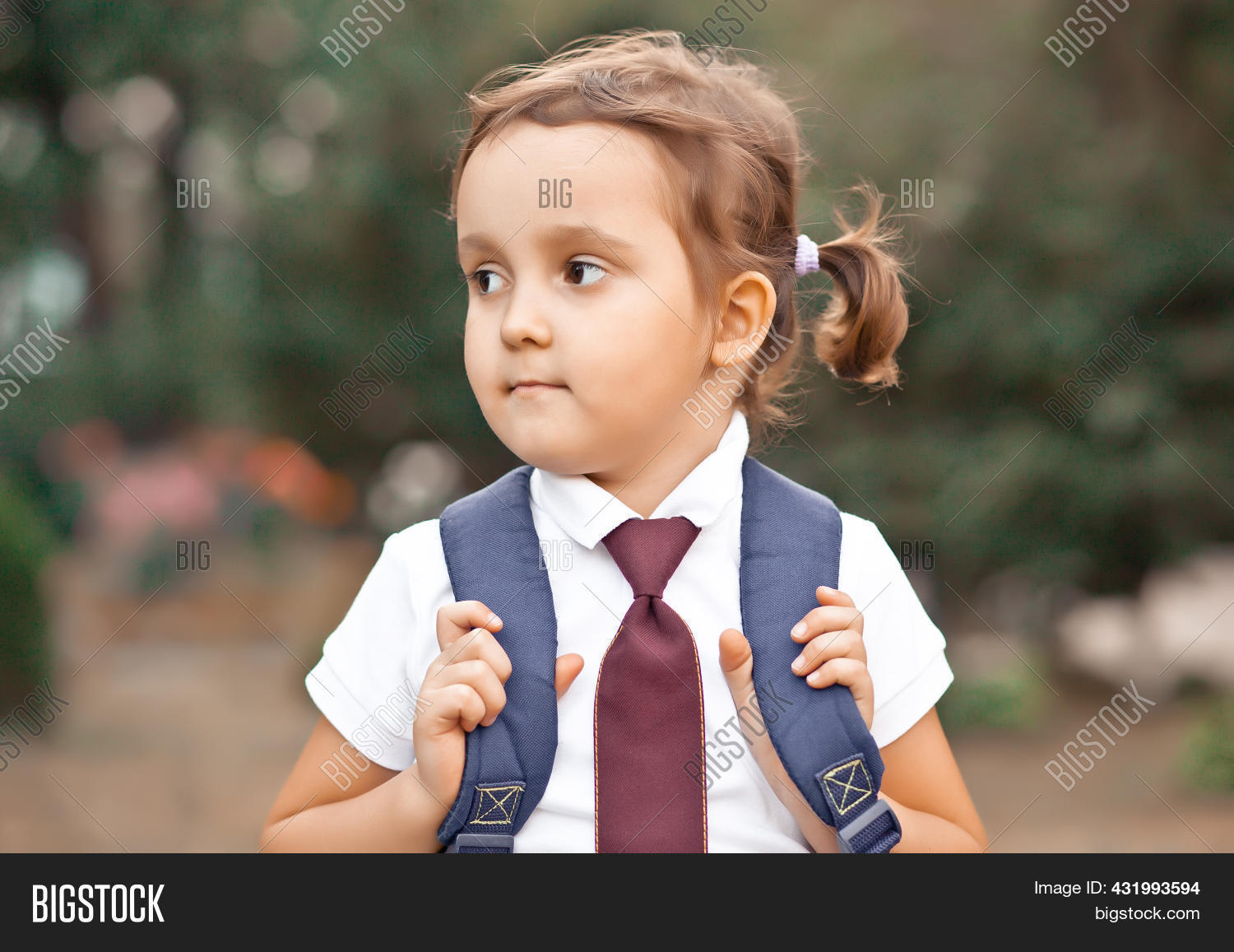 Little Cute Schoolgirl Image & Photo (Free Trial) | Bigstock