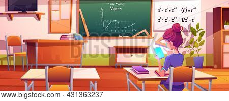 School Girl Mobile Vector & Photo (Free Trial) | Bigstock