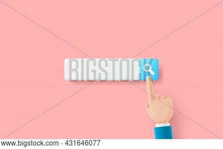 Cartoon Finger Press Vector & Photo (Free Trial) | Bigstock