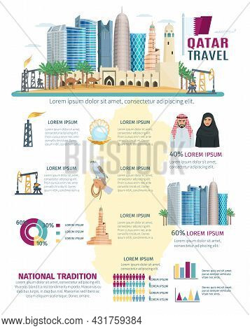 Qatar Infographics Vector & Photo (Free Trial) | Bigstock