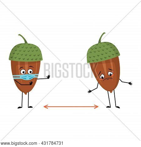 Character Acorn Sad Vector & Photo (Free Trial) | Bigstock