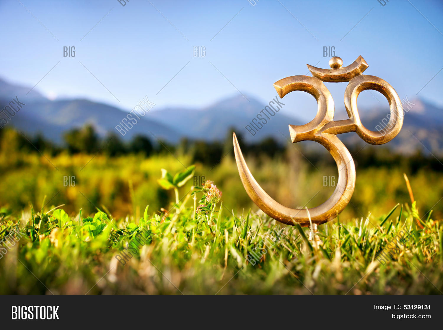 Om Statue Mountain Image & Photo (Free Trial) | Bigstock