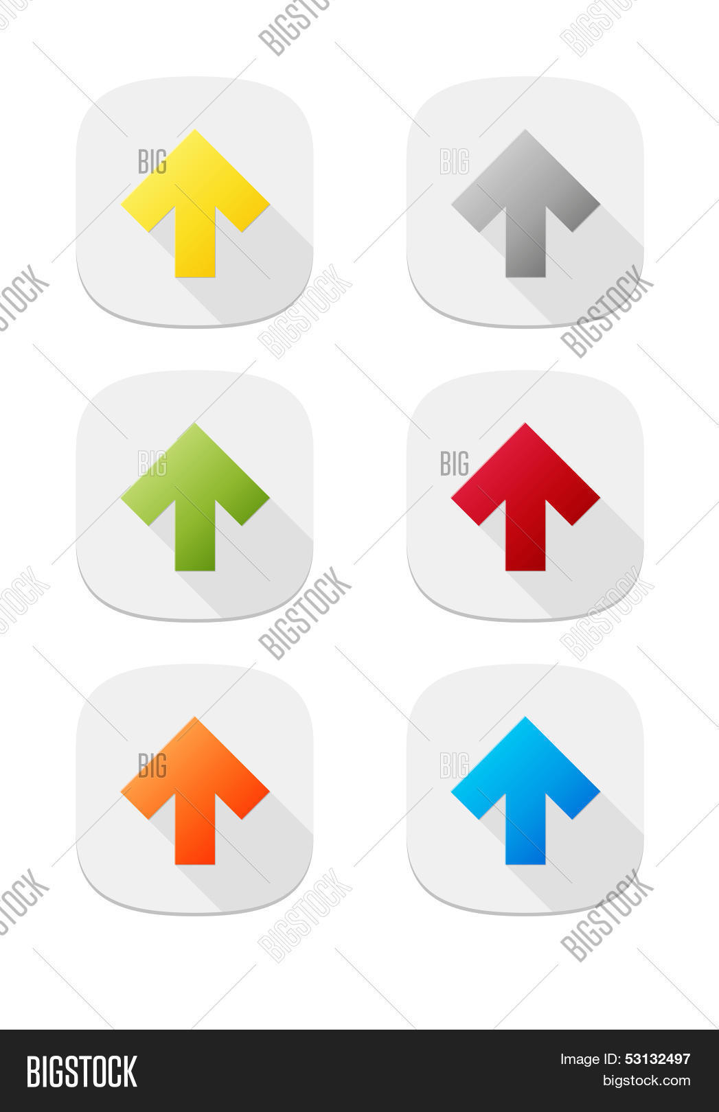 Set Arrow Icons Vector & Photo (Free Trial) | Bigstock