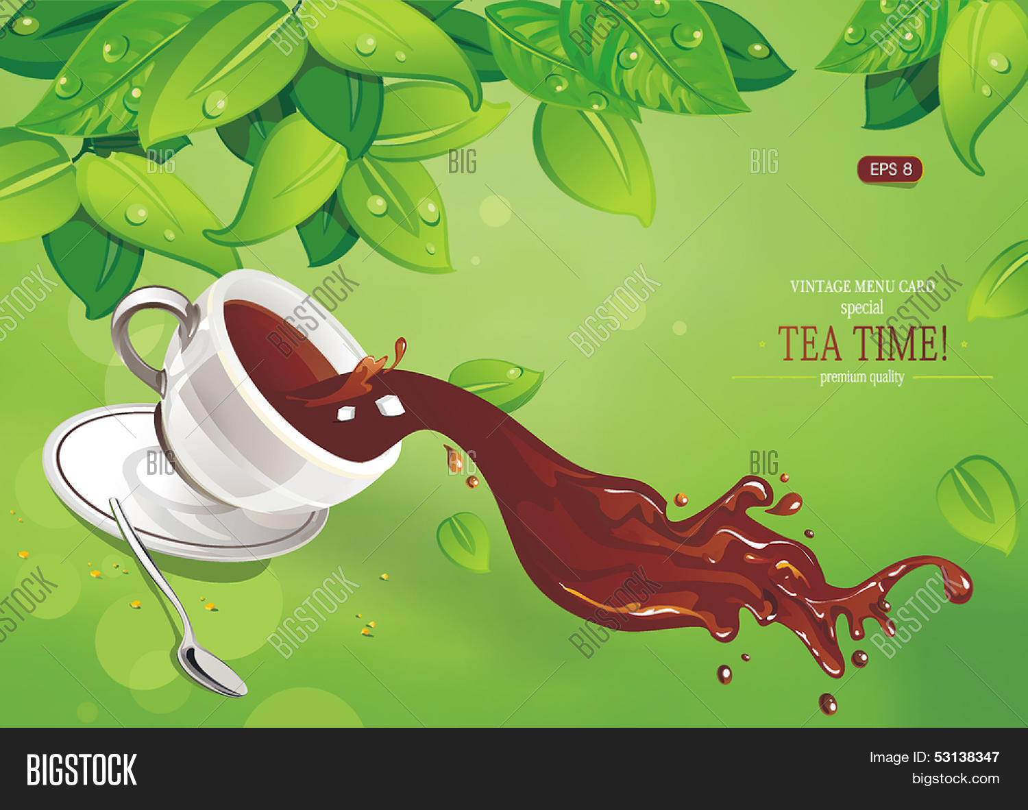 Tea Splash Cup On Vector & Photo (Free Trial) | Bigstock