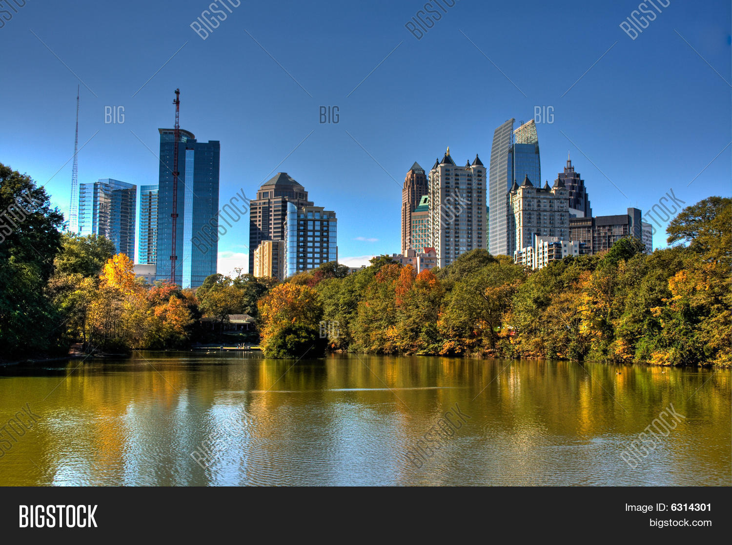Atlanta Skyline Over Image & Photo (Free Trial) | Bigstock
