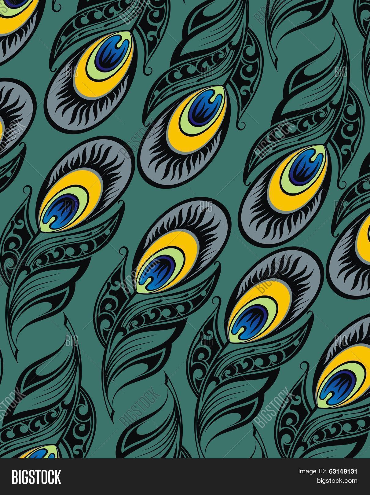 Peacock Background Vector & Photo (Free Trial) | Bigstock