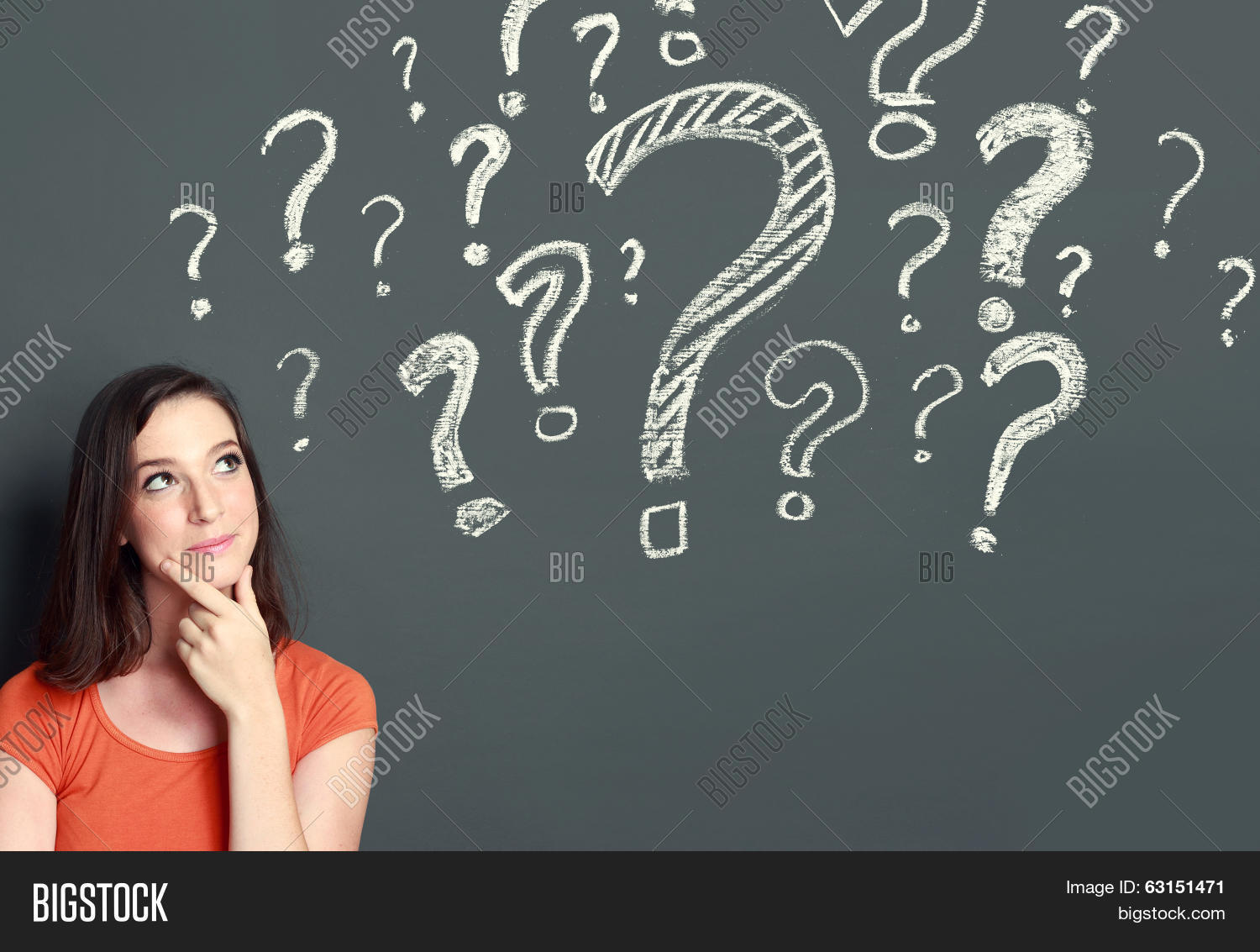 Girl Question Mark Image & Photo (Free Trial) | Bigstock