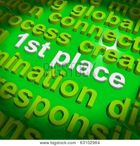 First Place Word Cloud Image & Photo (Free Trial) | Bigstock