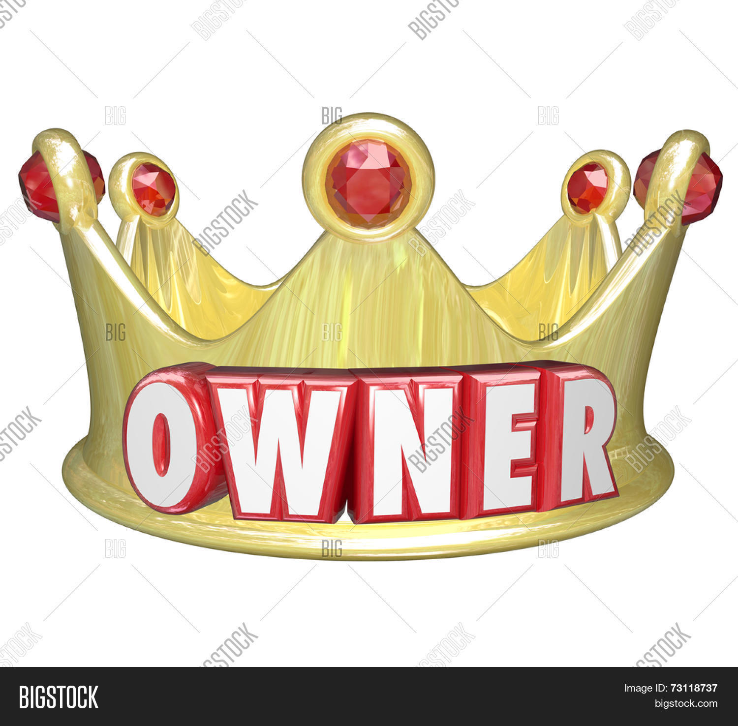 Owner Word Red 3d Image & Photo (Free Trial) | Bigstock
