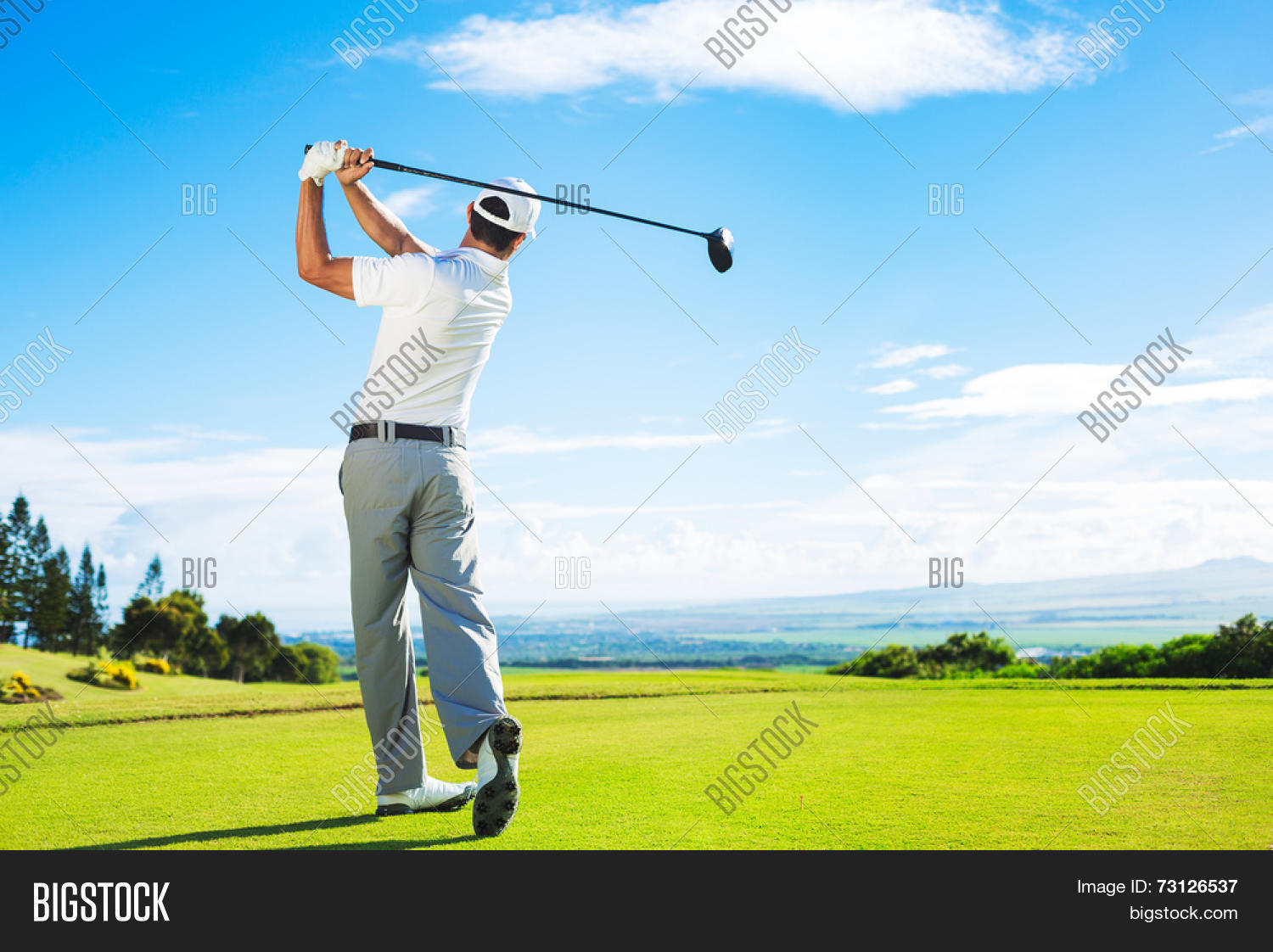 Man Playing Golf On Image & Photo (Free Trial) | Bigstock