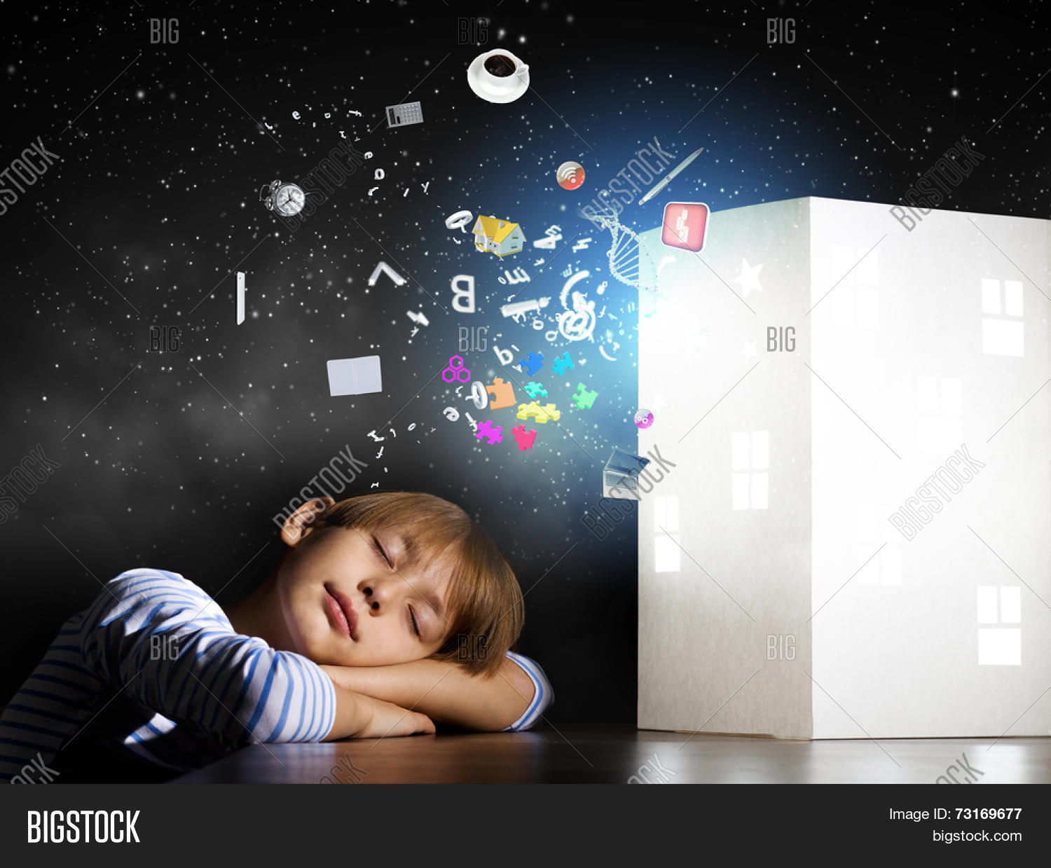 Cute Little Boy Dark Image & Photo (Free Trial) | Bigstock