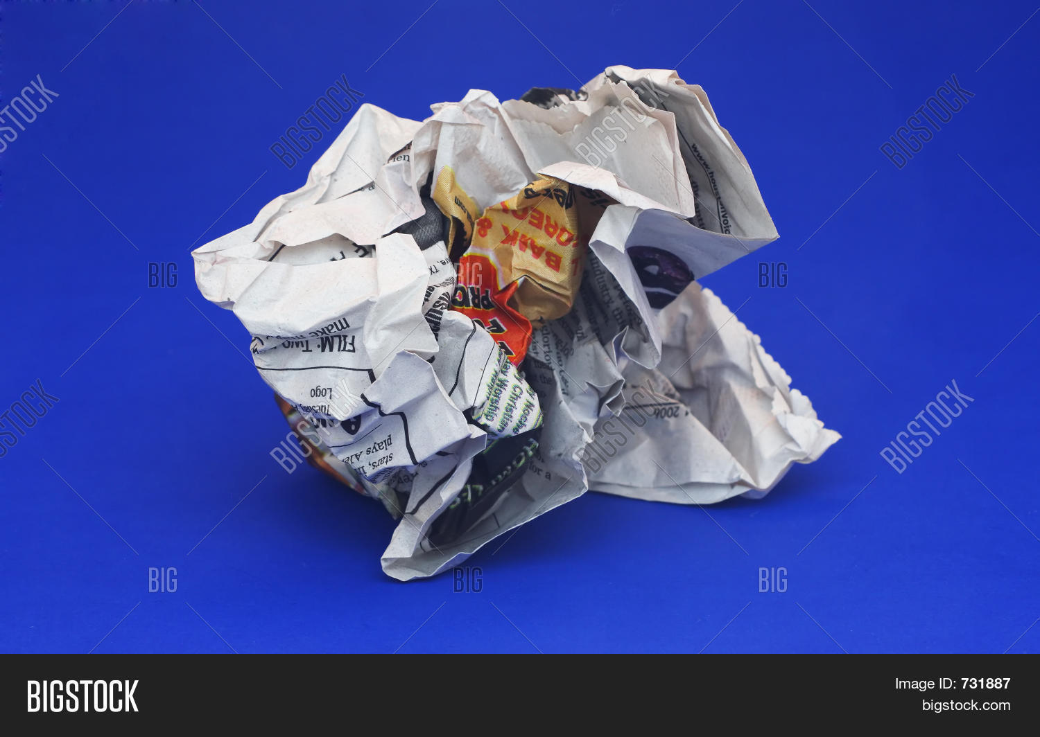 Crumpled Newspaper Image & Photo | Bigstock