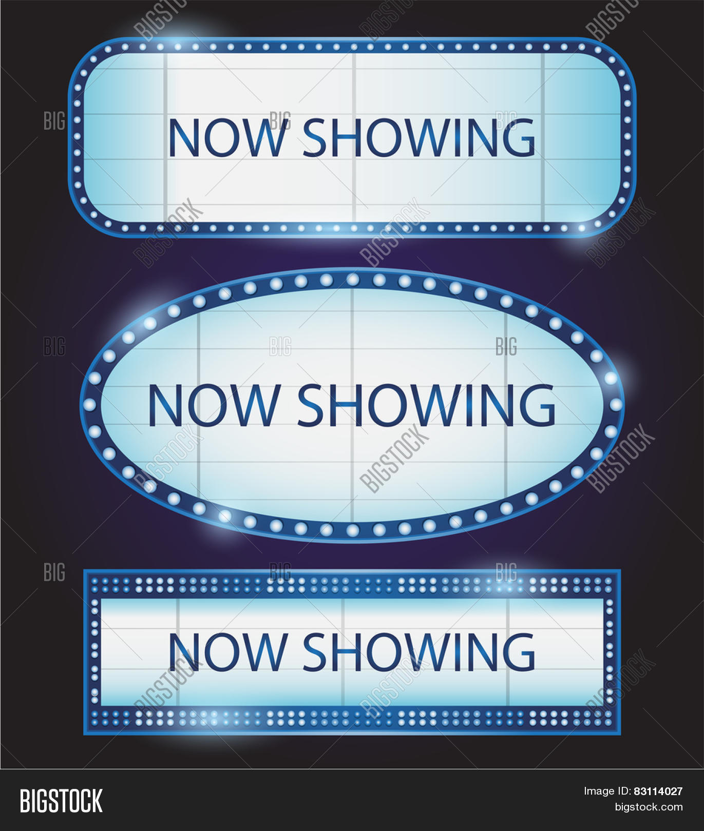 Now Showing Banner Vector & Photo (Free Trial) | Bigstock