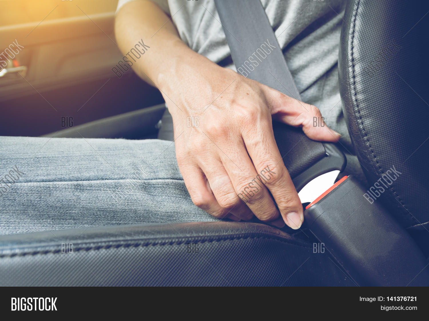 Fasten Car Seat Belt. Image & Photo (Free Trial) | Bigstock