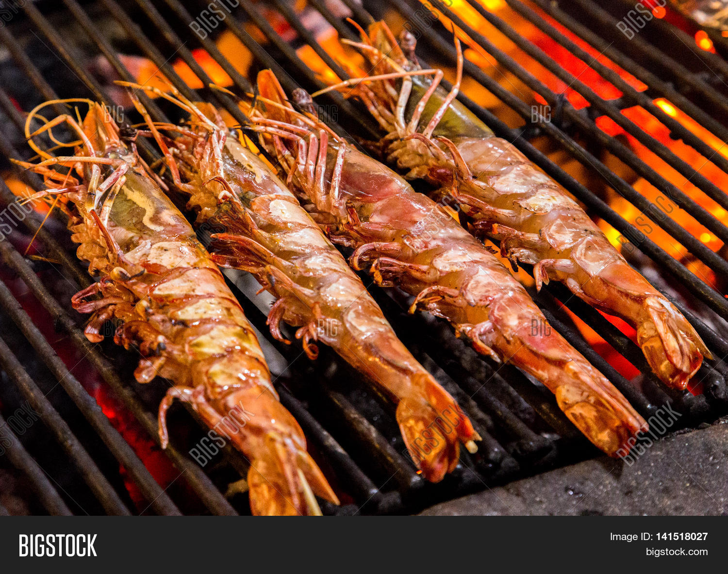 Prawn Grill Cooking Image & Photo (Free Trial) | Bigstock