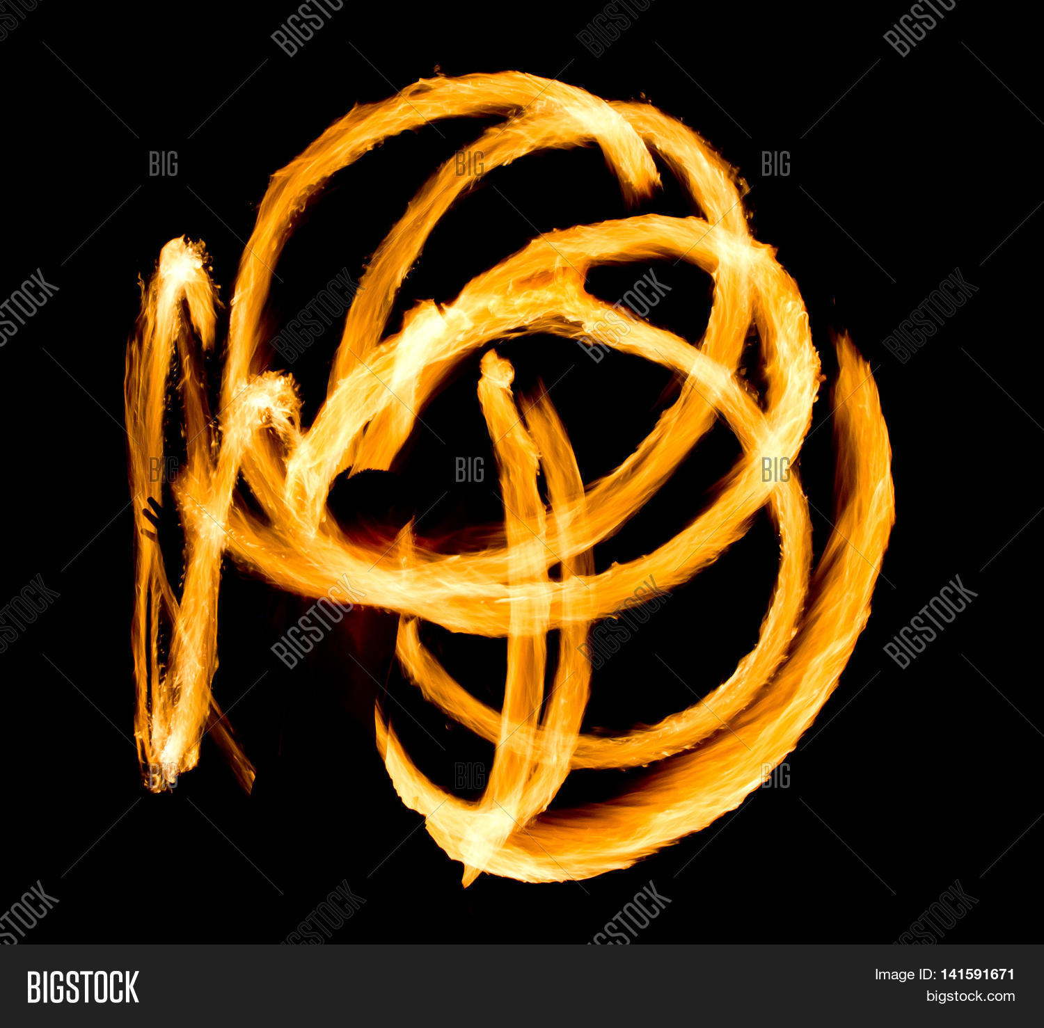 Flaming Trails Night Image & Photo (Free Trial) | Bigstock