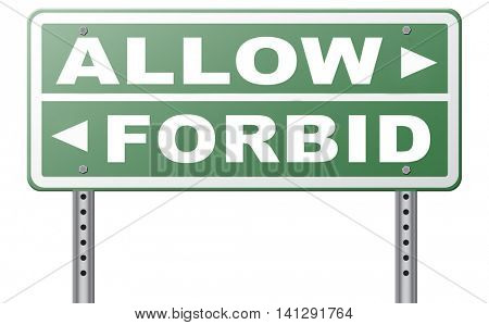 Allow Forbid Asking Image & Photo (Free Trial) | Bigstock