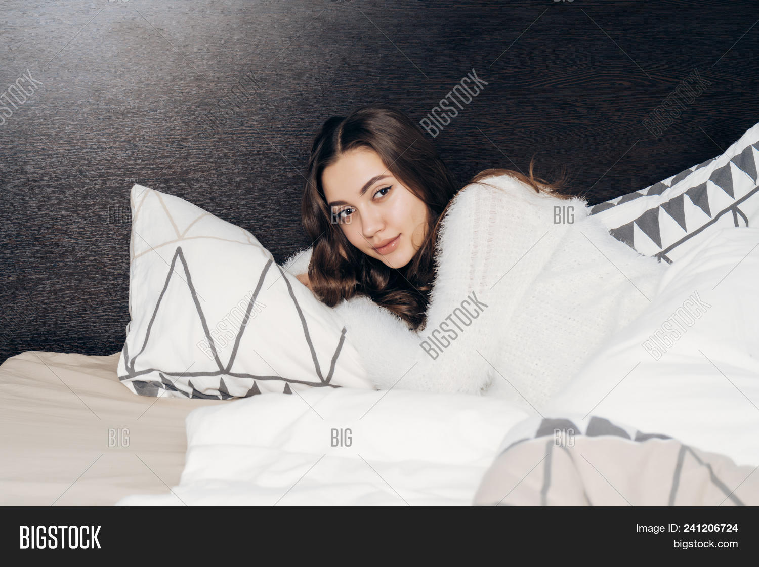 Cute Sleepy Girl White Image & Photo (Free Trial) | Bigstock