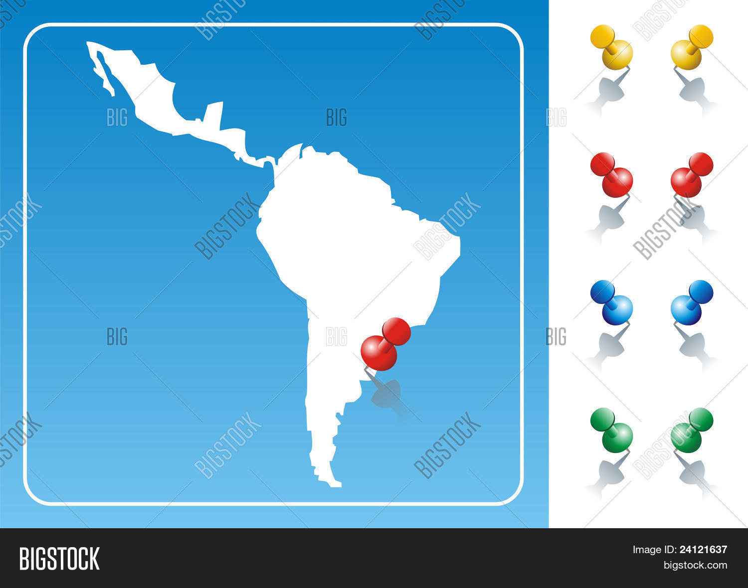 Latin America Map Vector & Photo (Free Trial) | Bigstock