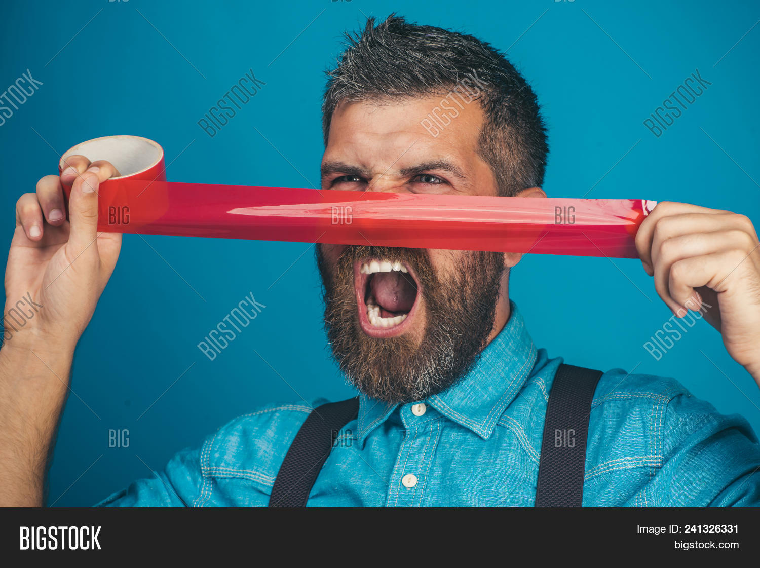 Screaming Bearded Man Image & Photo (Free Trial) | Bigstock