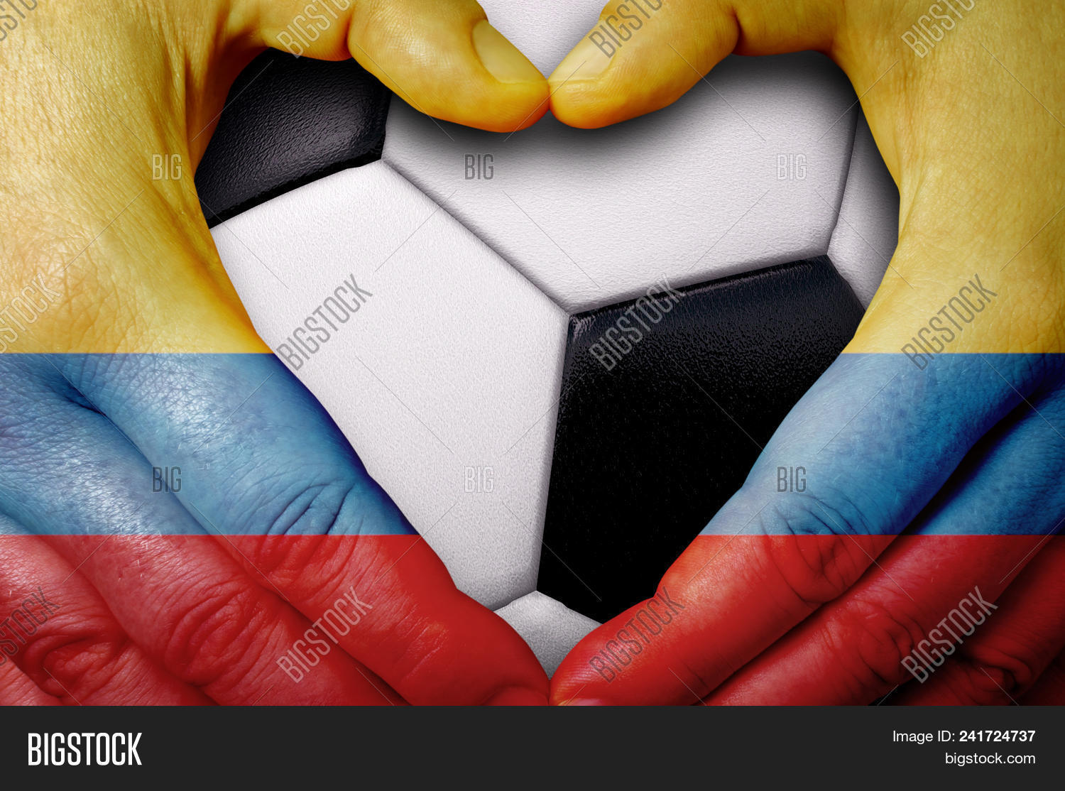 Hands Painted Colombia Image & Photo (Free Trial) | Bigstock