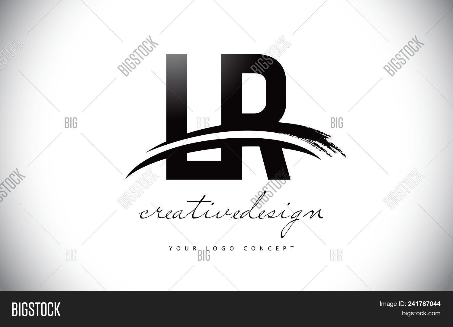 Lr L R Letter Logo Vector & Photo (Free Trial) | Bigstock