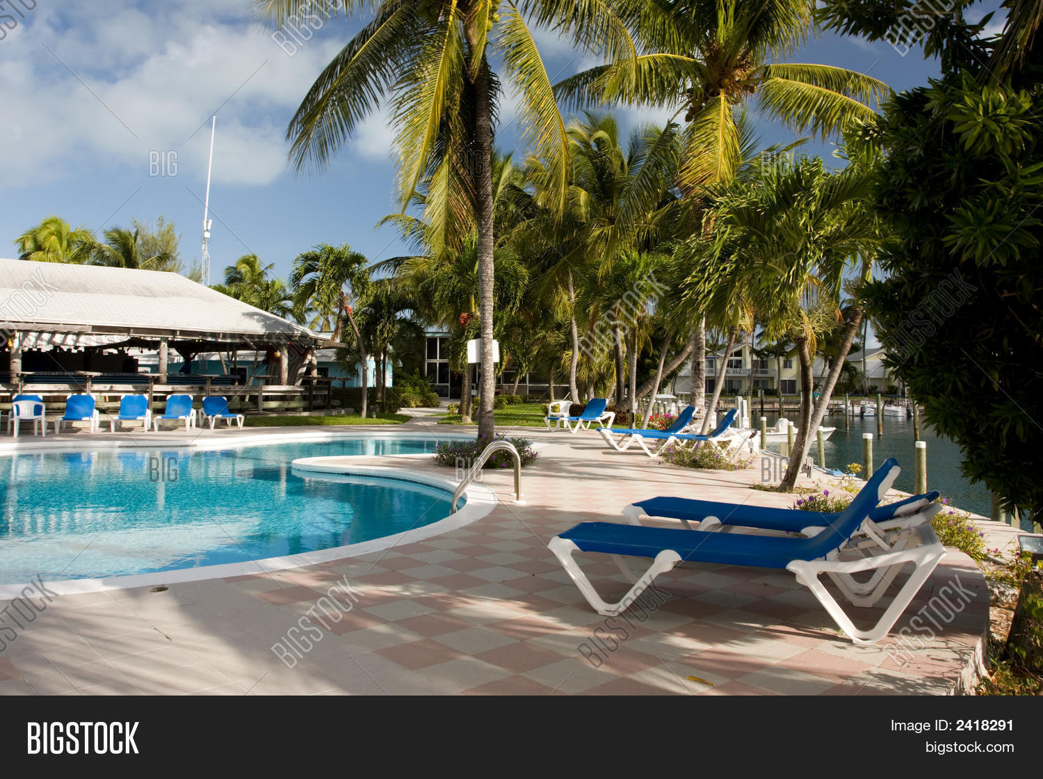 Pool Side Sun Beds Image & Photo (Free Trial) | Bigstock