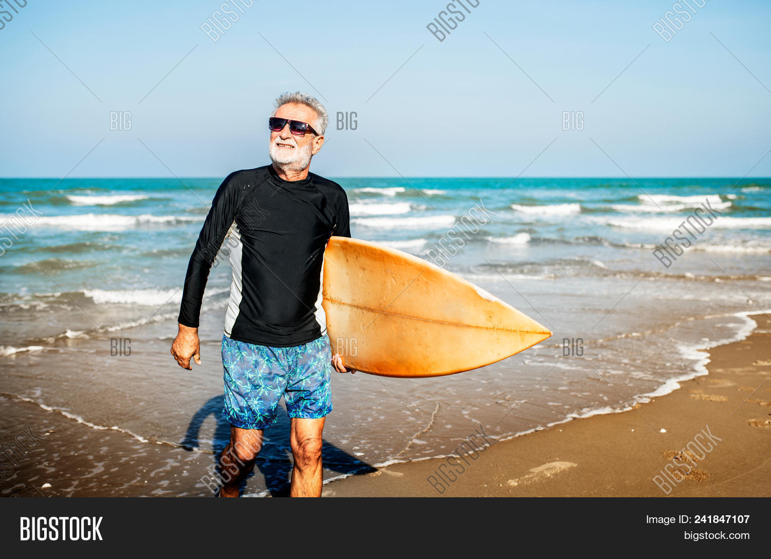 Senior Man Surfboard Image & Photo (Free Trial) | Bigstock