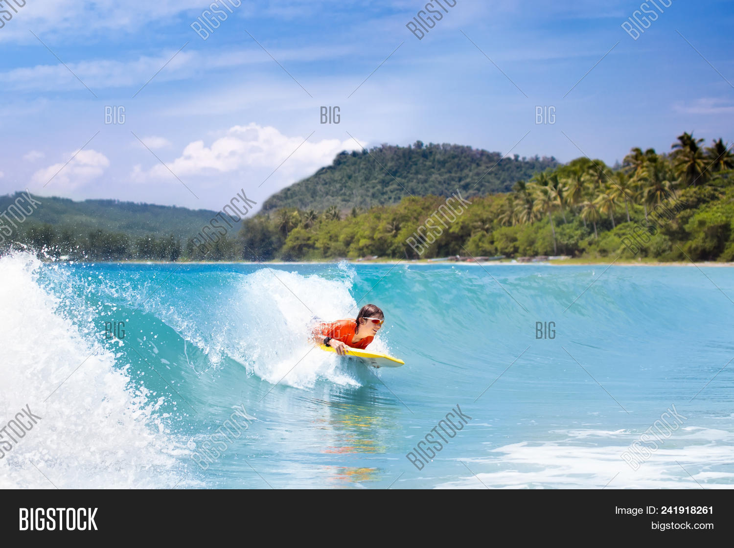 Child Surfing On Image & Photo (Free Trial) | Bigstock