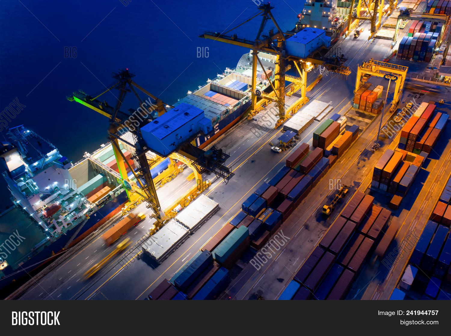 Containers Yard Port Image & Photo (Free Trial) | Bigstock