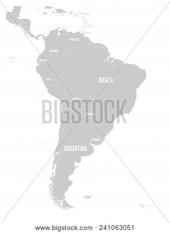 Political Map South Vector & Photo (Free Trial) | Bigstock