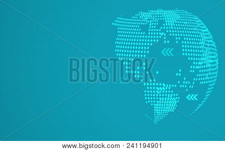 Blue Abstract Global Vector & Photo (Free Trial) | Bigstock