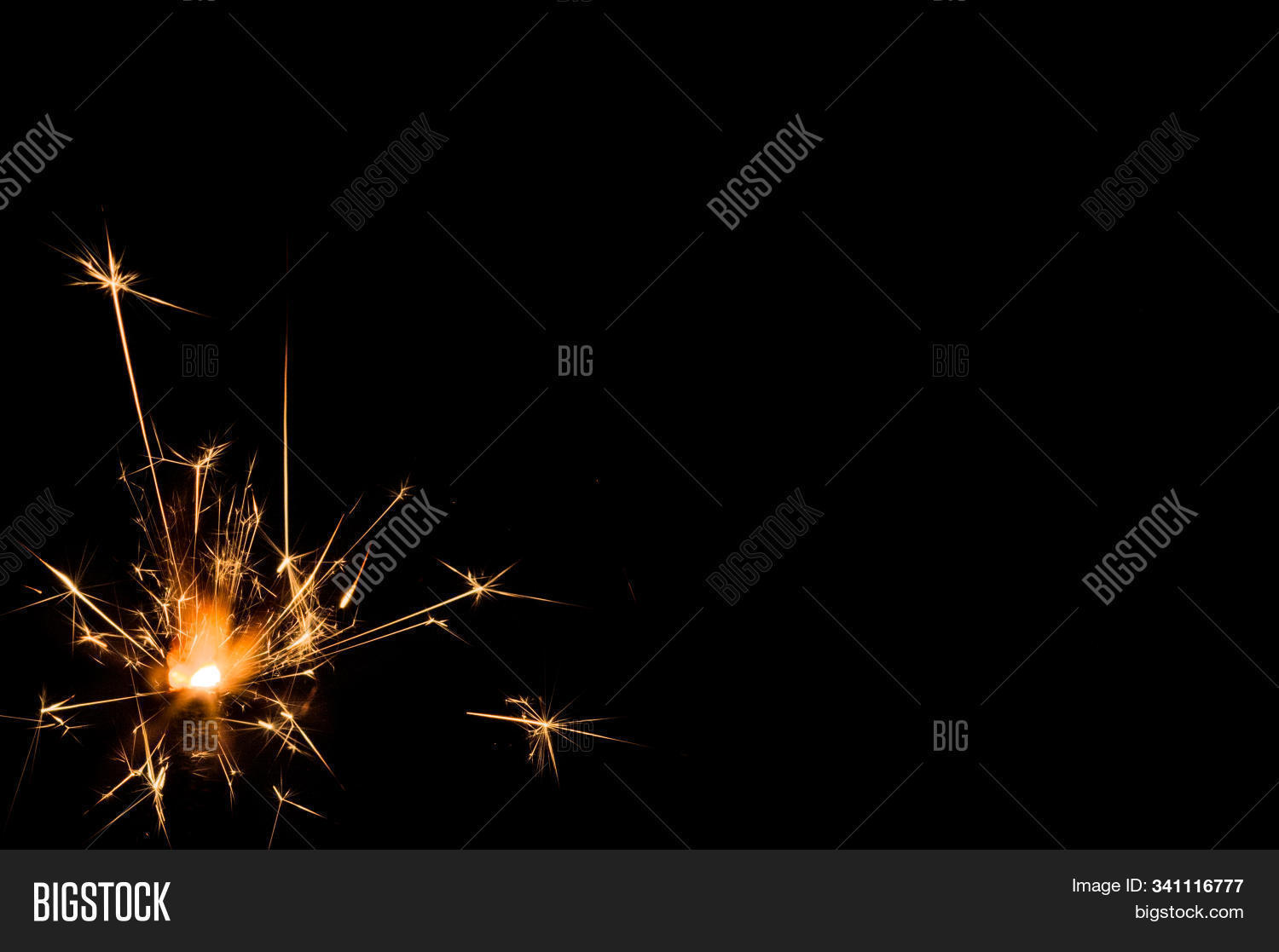 Sparkler Yellow Orange Image & Photo (Free Trial) | Bigstock