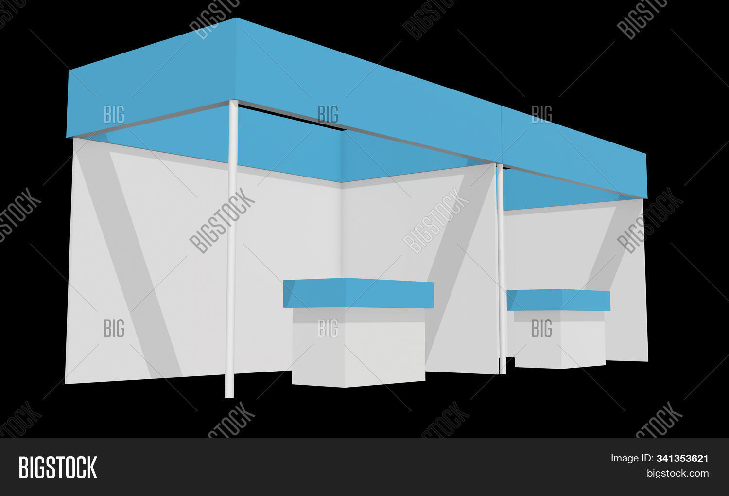 Trade Show Booth Blue Image & Photo (Free Trial) | Bigstock
