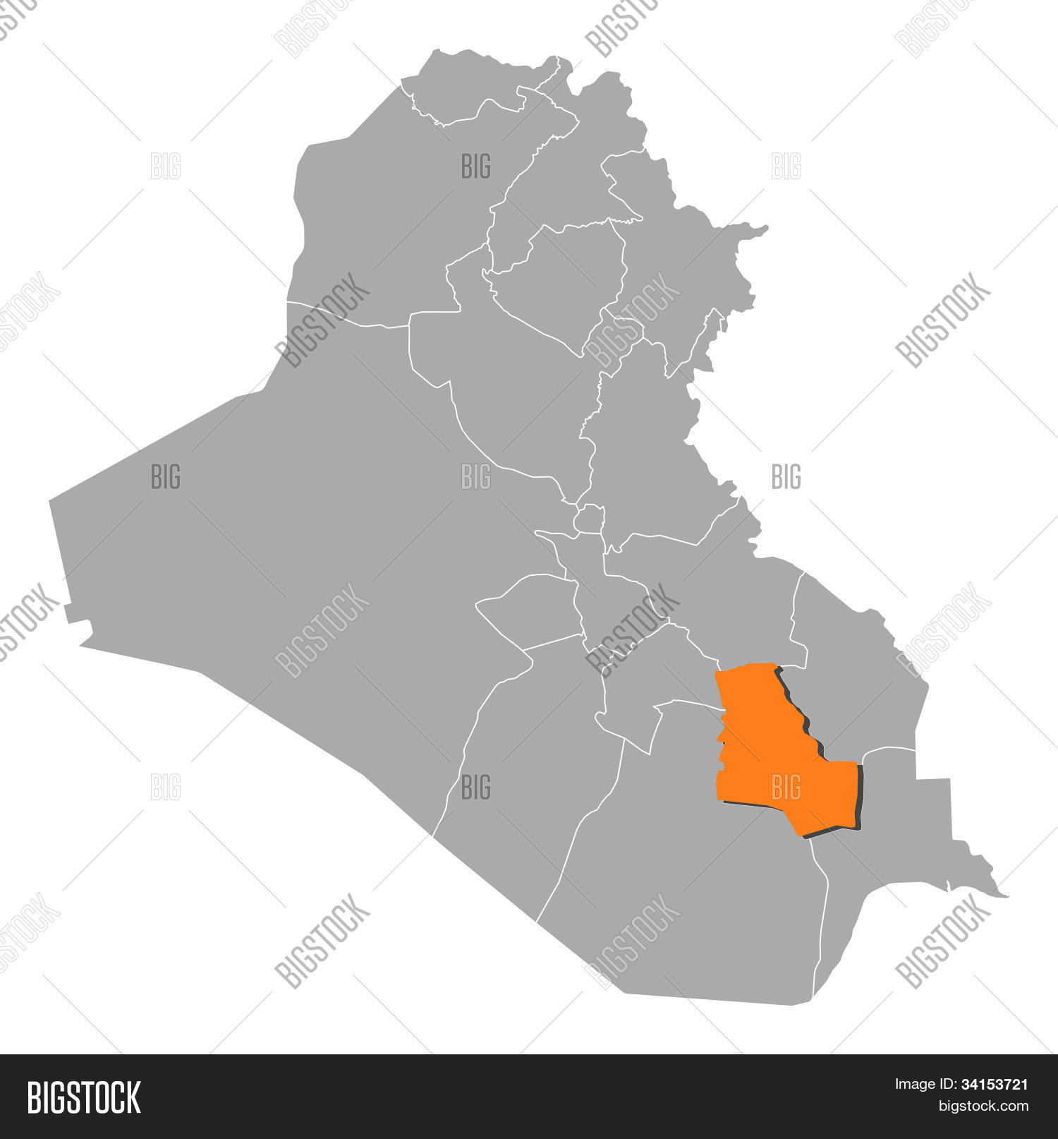Map Iraq, Dhi Qar Image & Photo (Free Trial) | Bigstock