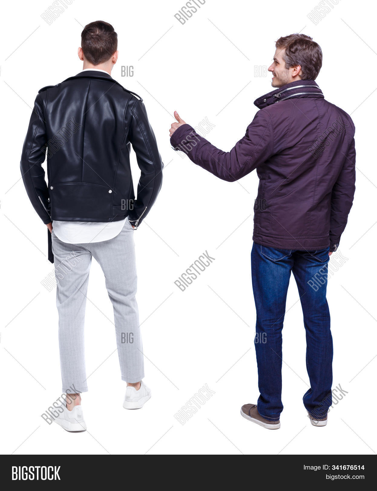 Back View Two Man Image & Photo (Free Trial) | Bigstock