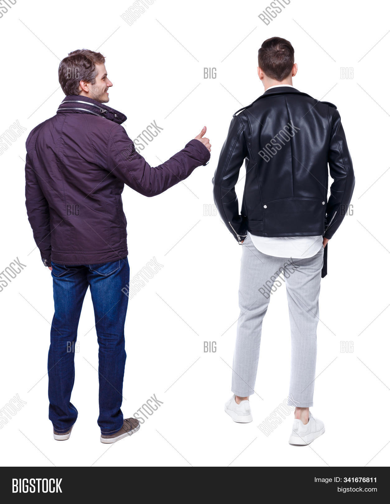 Back View Two Man Image & Photo (Free Trial) | Bigstock
