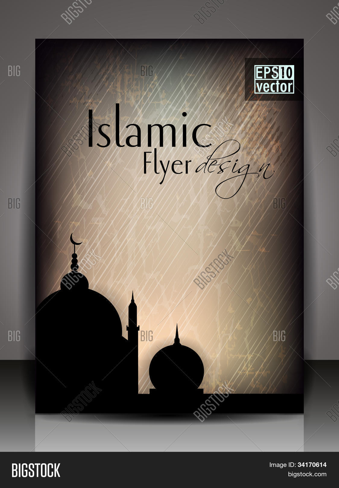 Islamic Flyer Vector & Photo (Free Trial) | Bigstock